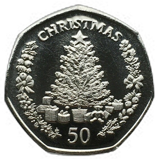 2006/2016 Gibraltar Christmas 50p - Christmas Tree | Coin Hunter